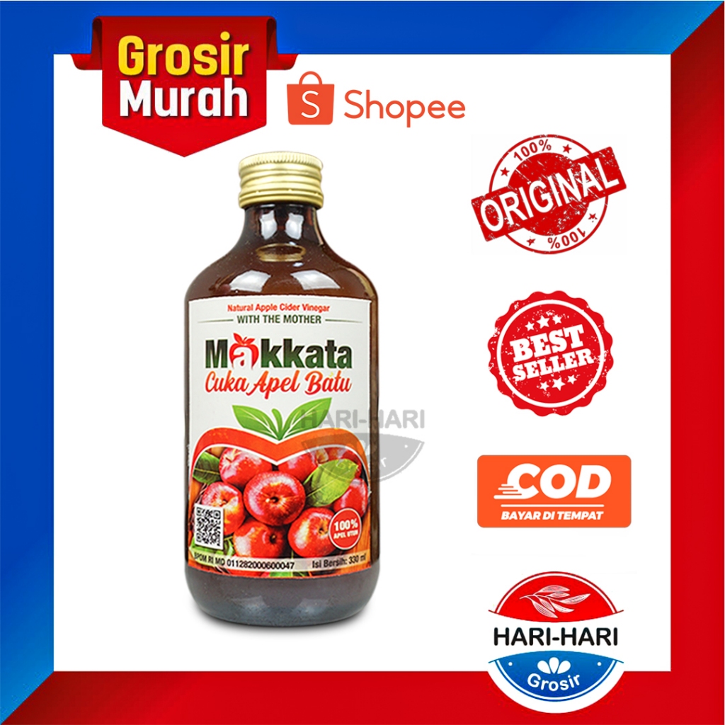 Jual Cuka Apel Original Makkata Cuka Apel With Mother Cuka Apel ...