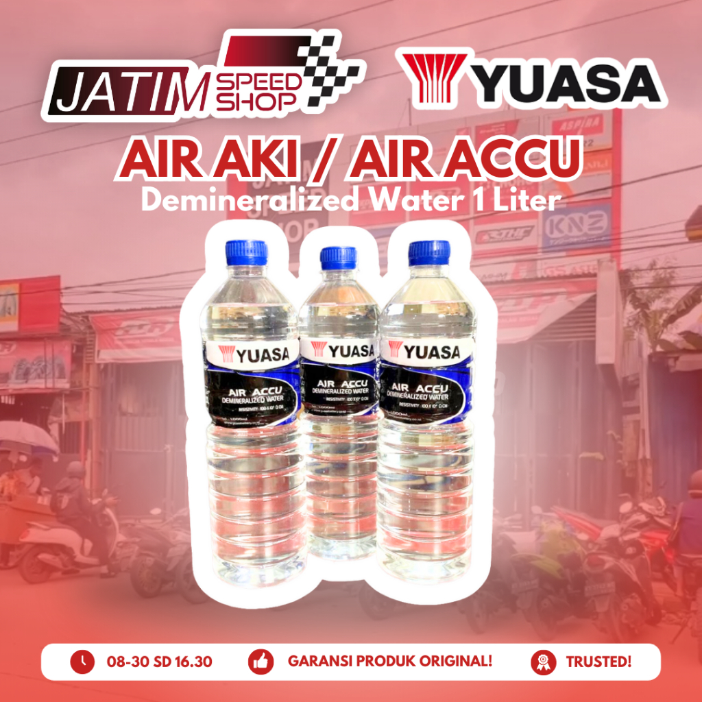 Jual Yuasa Air Aki Air Accu Demineralized Water 1 Liter | Shopee Indonesia