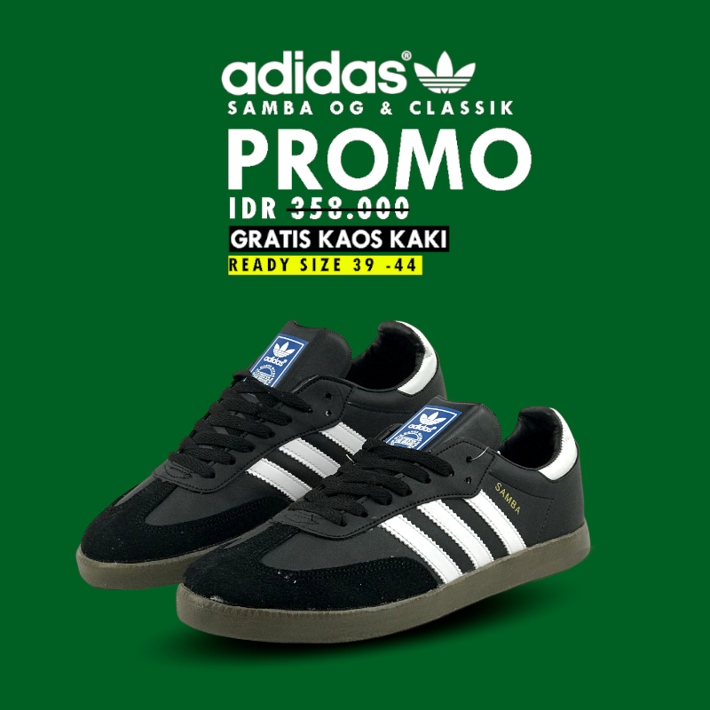 Jual SEPATU SNEAKERS PRIA WANITA UNISEX ADIDAS SAMBA OG CASUAL OOTD BW ...