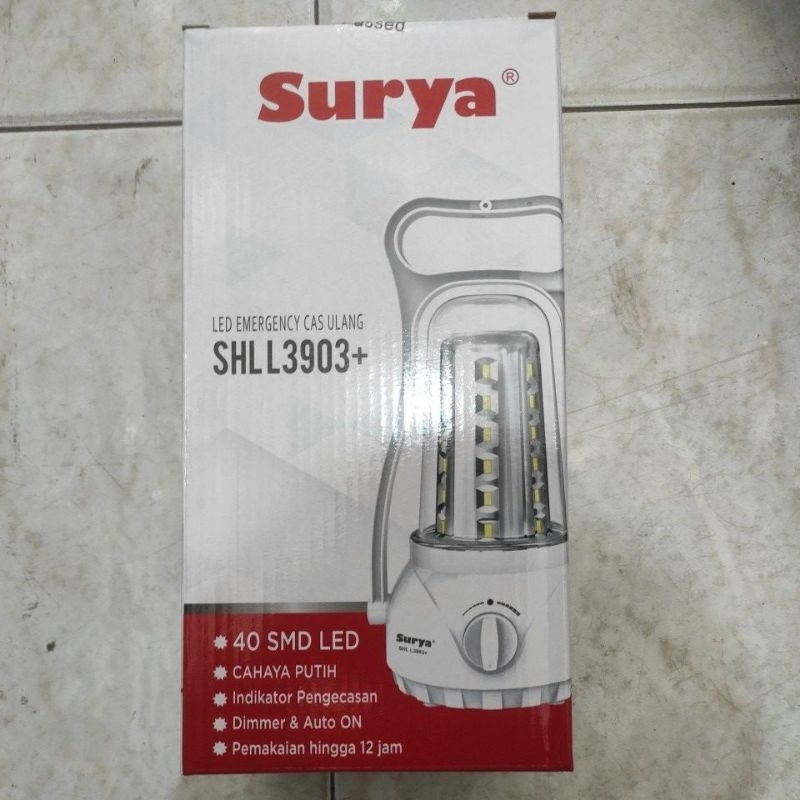 Jual Lampu Cas Darurat LED Surya 3903+ Emergency Rechargeable LED tahan ...