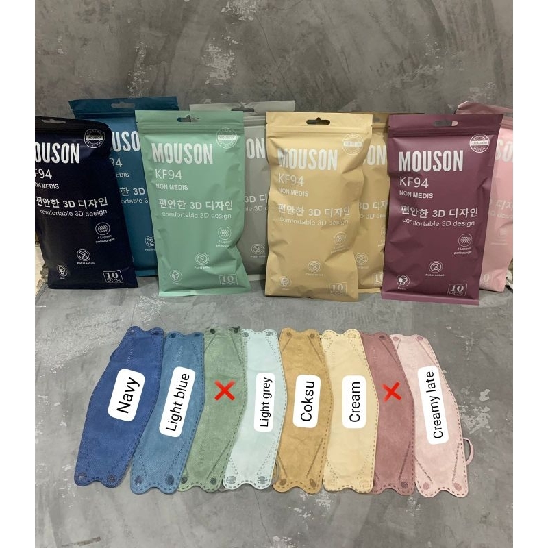Jual Masker KF94 Mouson dewasa isi 10pcs | Shopee Indonesia