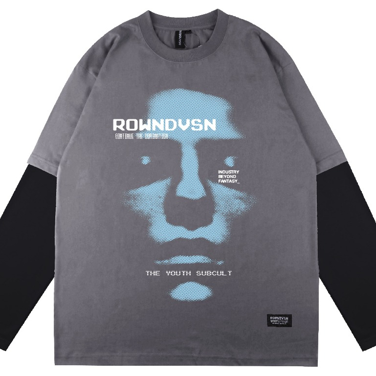 Jual Rown Division Stockroom Double Layer - Rowndvsn Kaos Double Sleeve ...