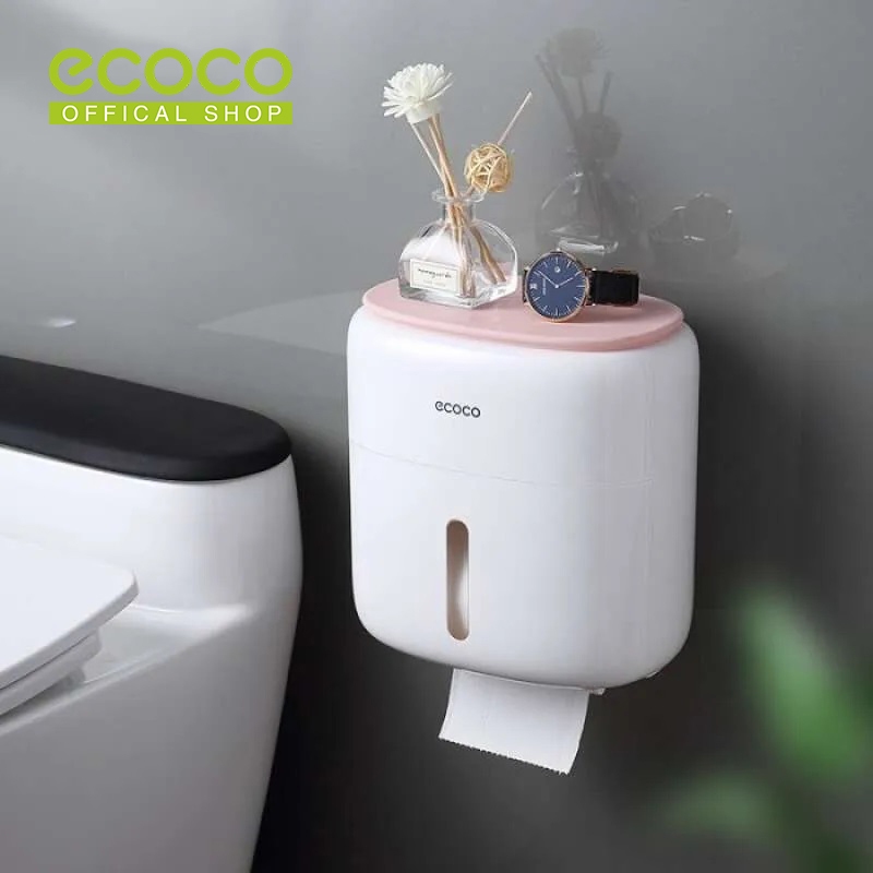 Jual ECOCO Double Oval Tissue Box - Kotak tempat tisu toilet paper box ...