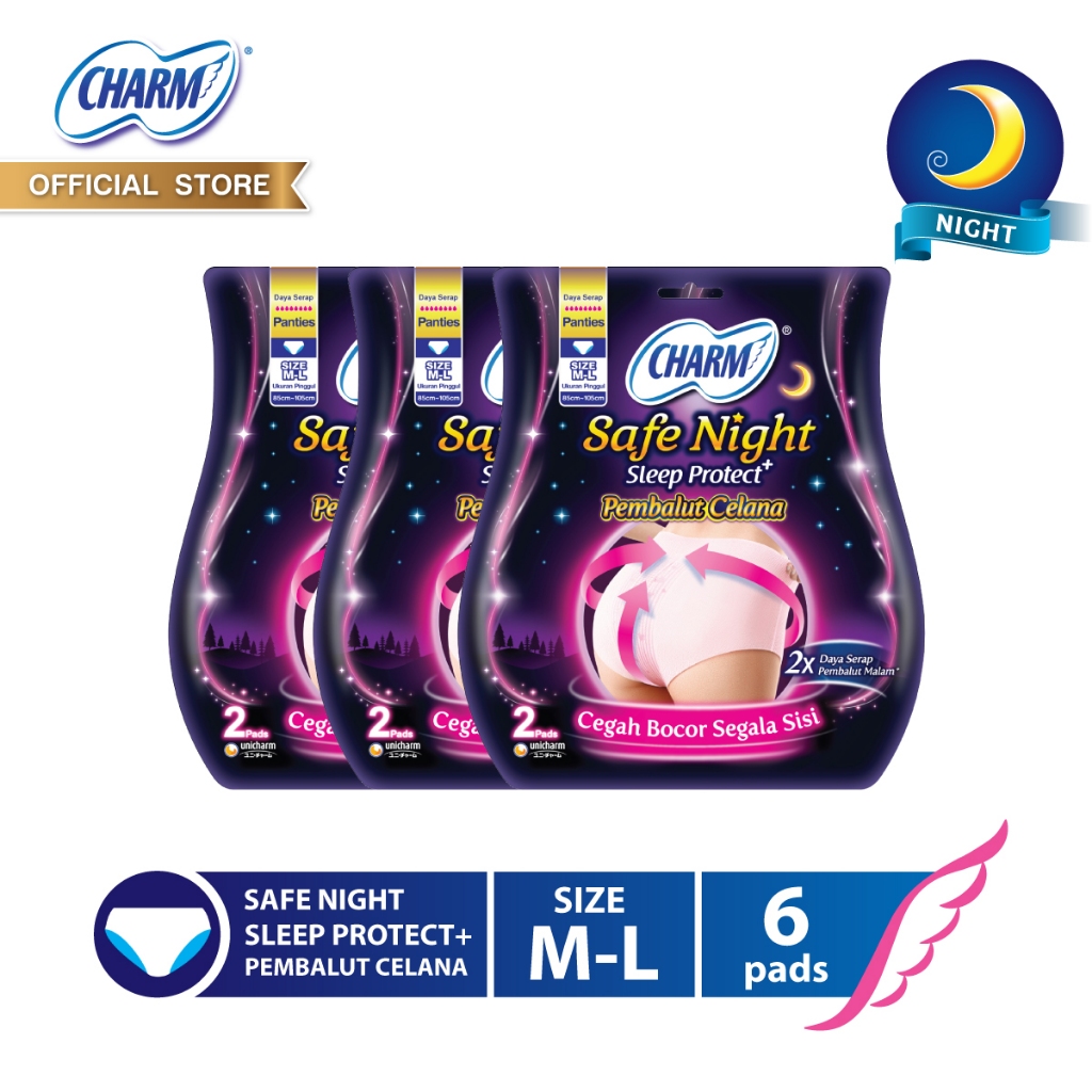 Jual Charm Sleep Protect Plus - 3 Packs | Shopee Indonesia