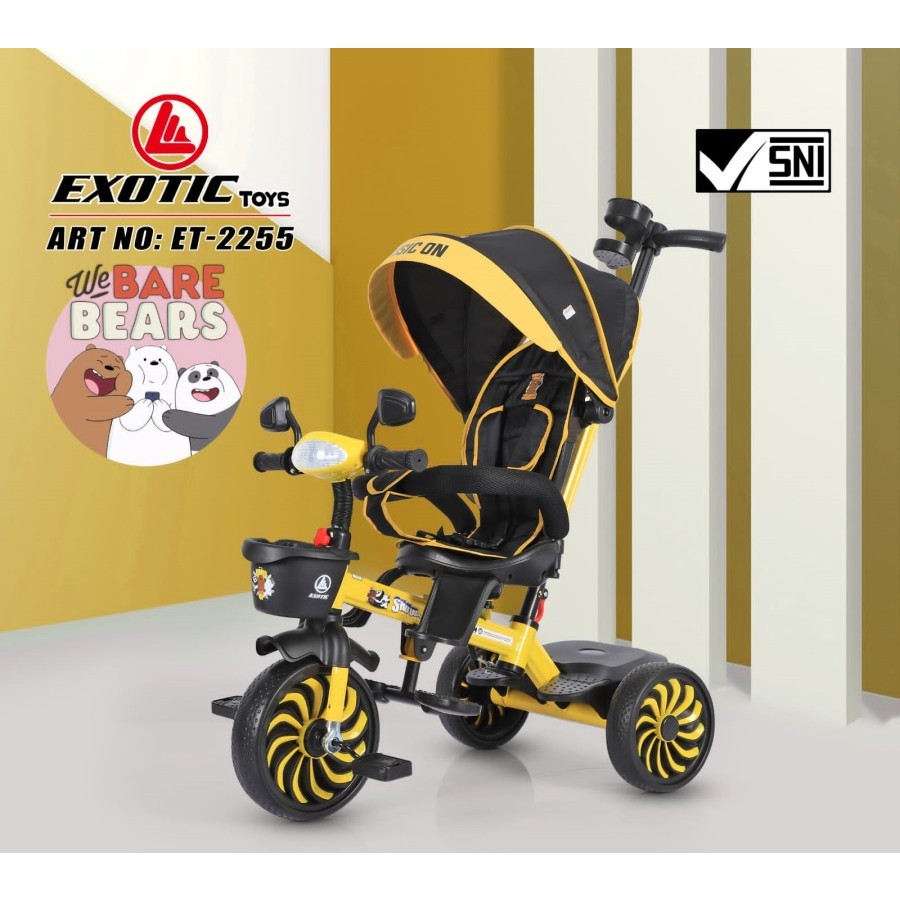Jual Sepeda Stroller Anak Tricycle ET2255 EXOTIC Bike ET-2255 Roda Tiga ...
