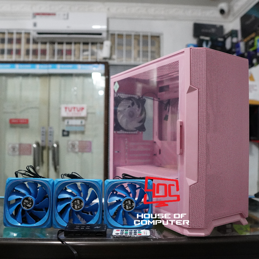 Jual CASE PC EINAREX M03 SIDE TEMPERED GLASS M-ATX FREE 1 FAN ARGB ...