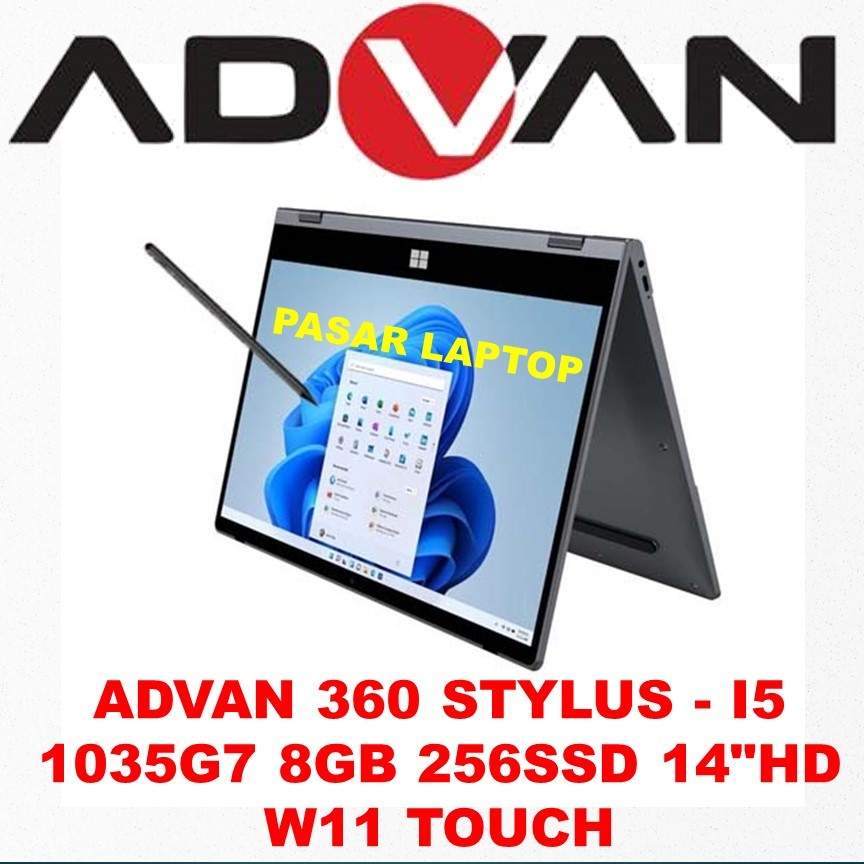 Jual ADVAN 360 STYLUS - I5 1035G7 8GB 256SSD 14"HD WINDOWS11 TOUCH ...