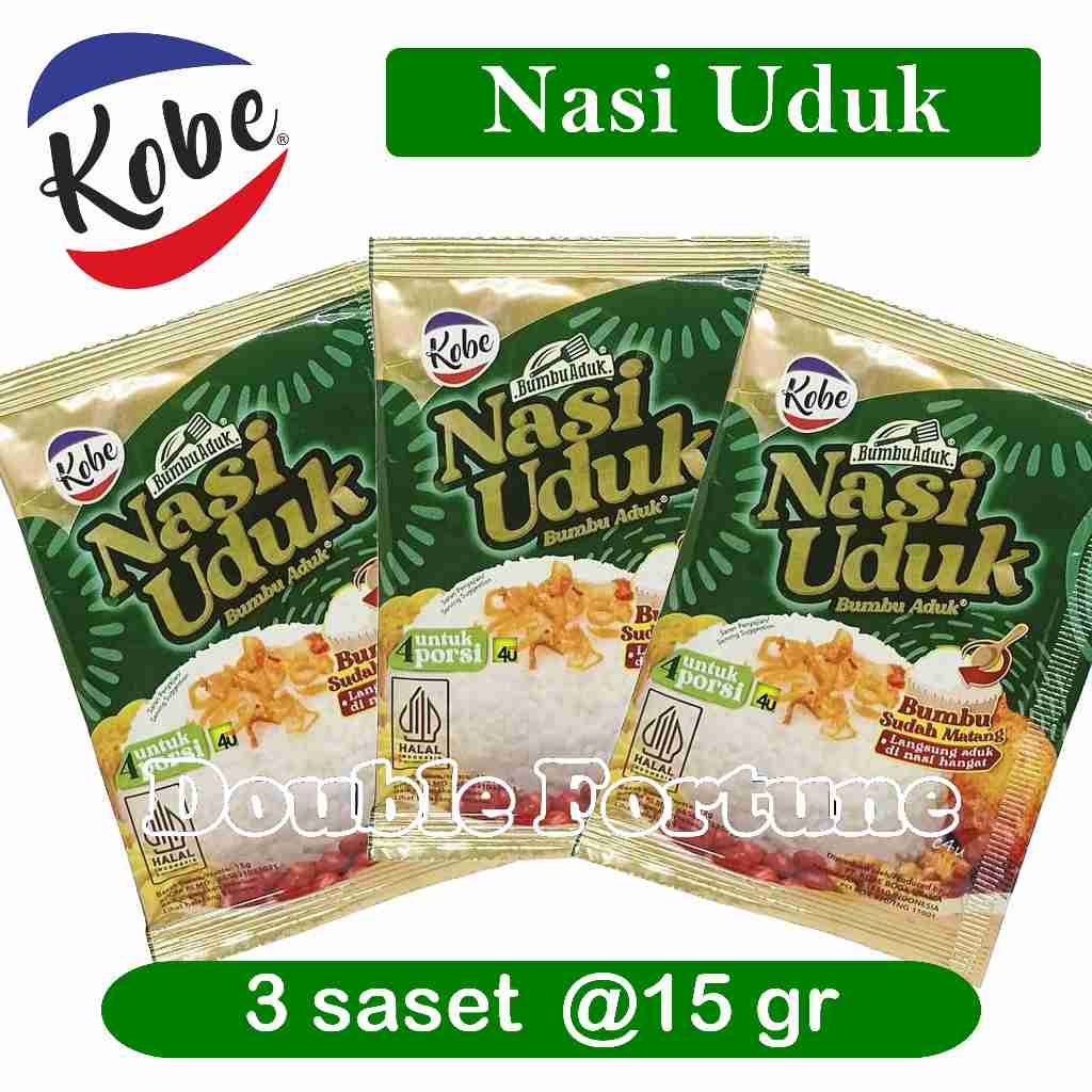 Jual KOBE NASI UDUK BUMBU ADUK INSTAN 3 sachet ( 3 X 15gr) | Shopee ...
