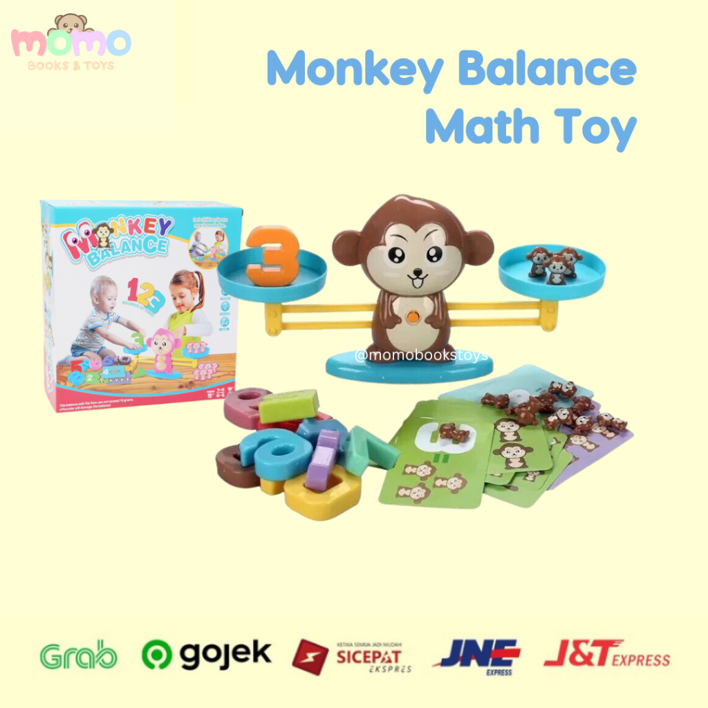 Jual [MOMO] Mainan Monkey Balance Math Toy Game | Mainan Edukasi Belajar Berhitung Matematika ...