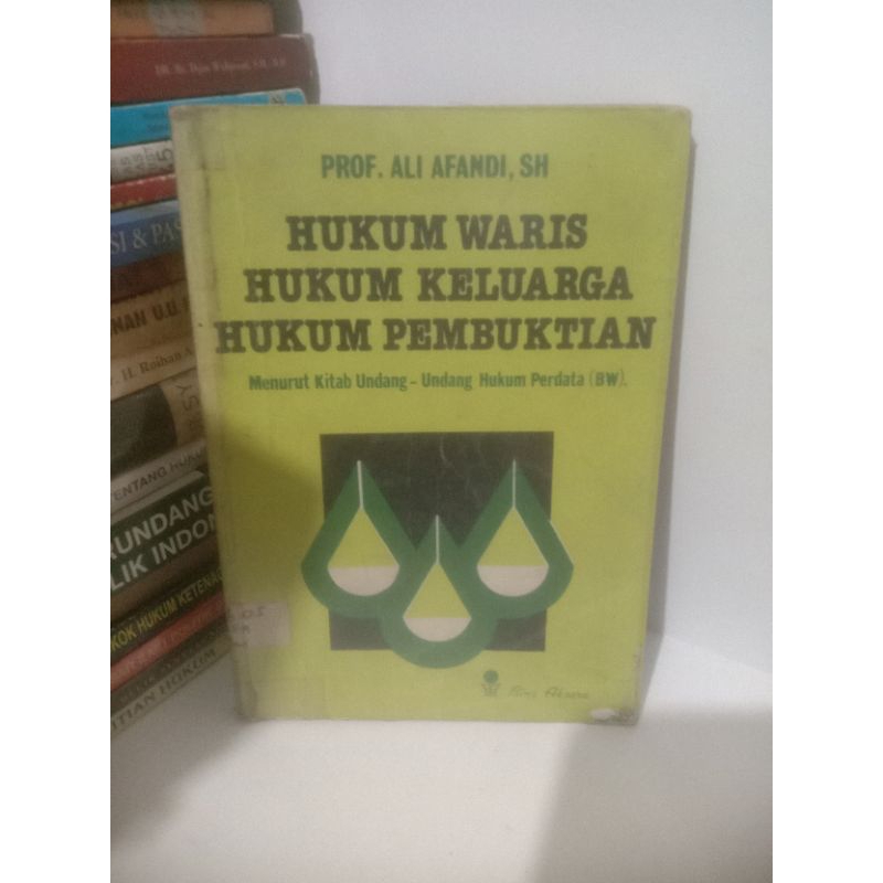 Jual hukum waris hukum keluarga hukum pembuktian karangan prof Ali ...