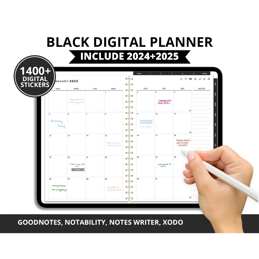 Jual Digital planner 2024-2025, Goodnotes planner, iPad planner ...