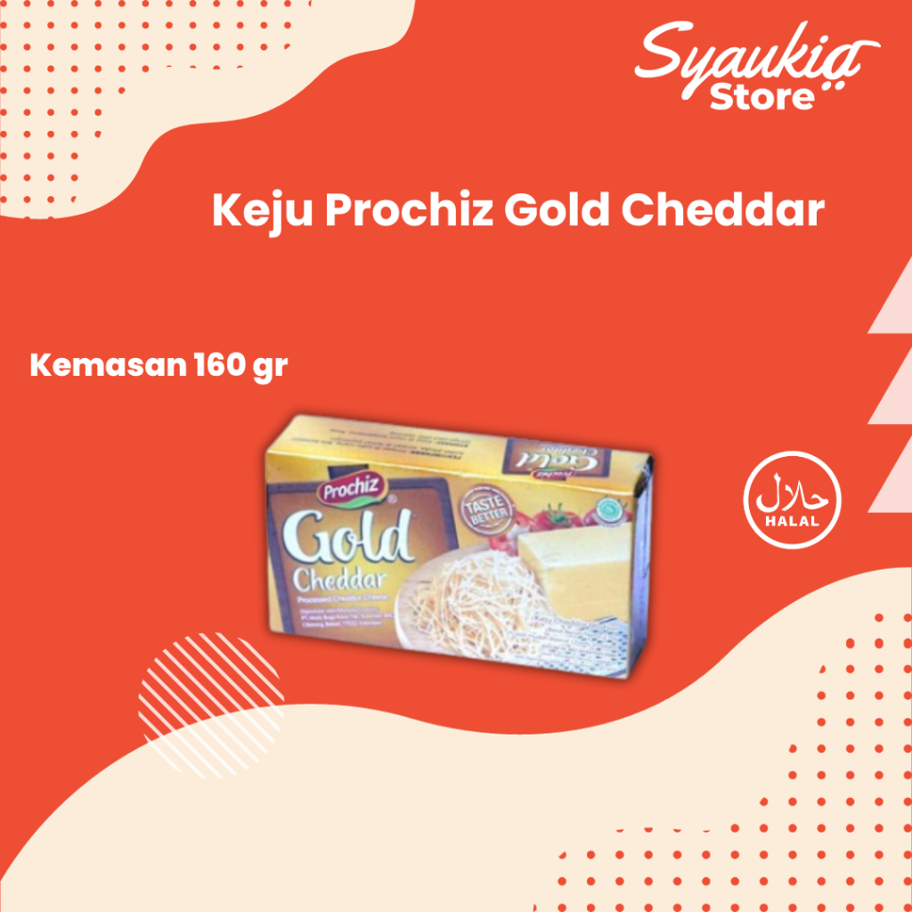 Jual Keju Prochiz Gold Cheddar / Cheddar Cheese 170 gr | Shopee Indonesia