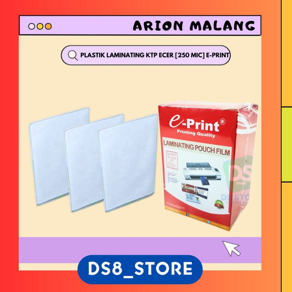Jual Plastik Laminating ID Card / KTP Tebal 250 mic [ECER=5 PCS] E ...