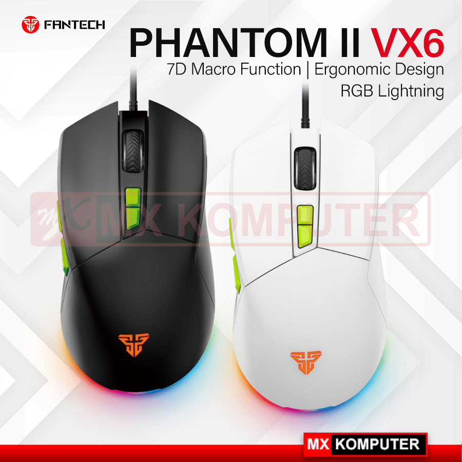 Jual Fantech PHANTOM II VX6 Mouse Gaming Macro RGB | Shopee Indonesia