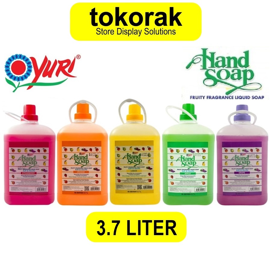 Jual YURI HAND SOAP JERIGEN 3.7 LITER HAND WASH SABUN CAIR CUCI TANGAN ...