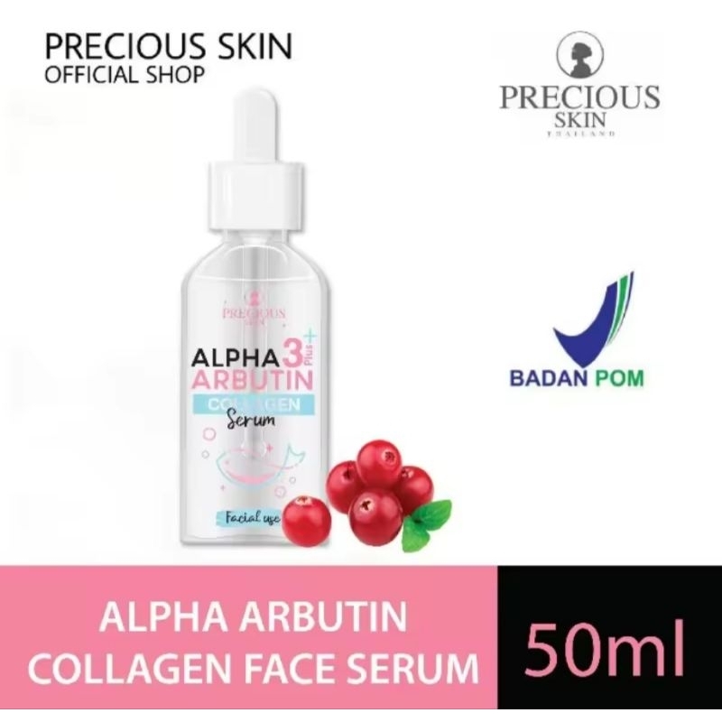 Jual Precious Skin Thailand Alpha Arbutin 3 Plus Face Serum Collagen Glow&Shine Whitening Serum ...