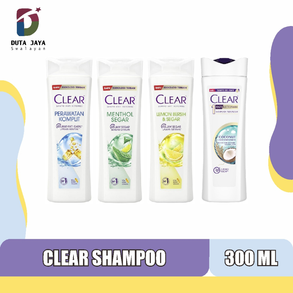 Jual Clear Shampoo Perawatan Komplit, Menthol Segar, Lemon Bersih ...