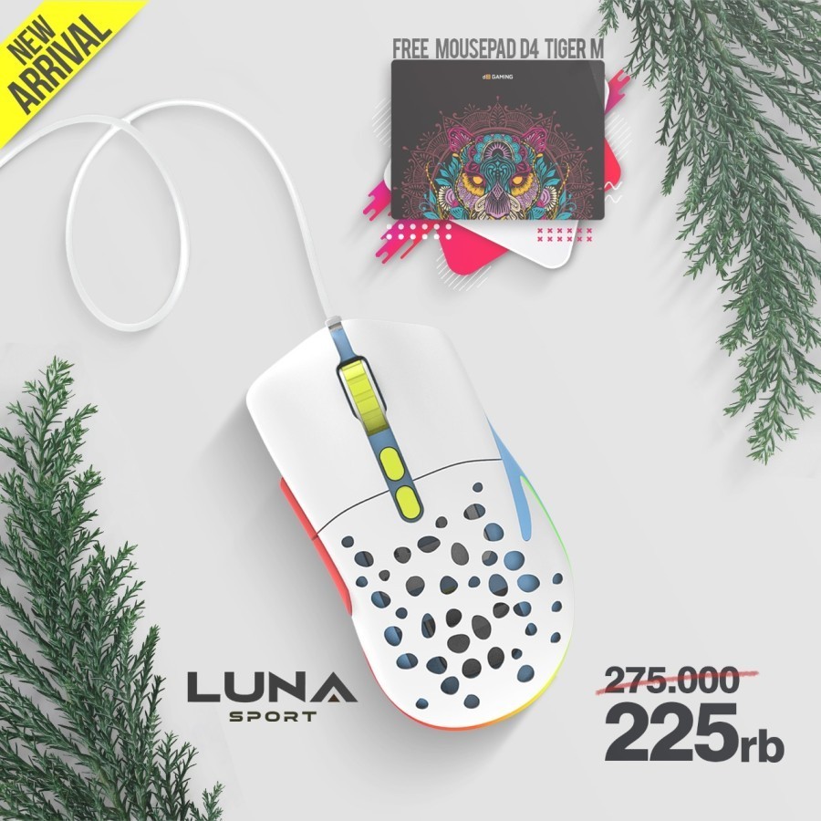 Jual Digital Alliance Mouse Luna Sport RGB Gaming Mouse | Shopee Indonesia