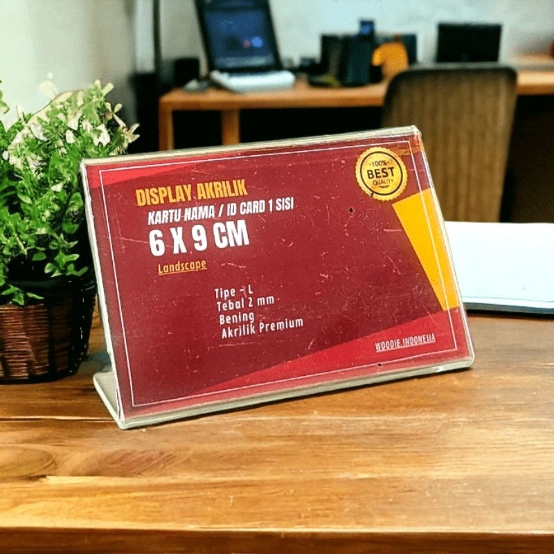 Jual Display Papan Nama Meja Id Card Akrilik Stand Nama Meja Panitia L ...