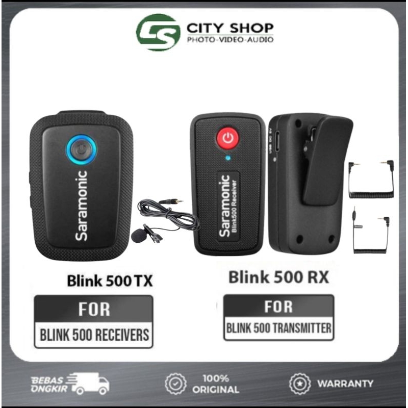 Jual Saramonic Blink 500 TX & RX Microphone WIireless Mic Transmitter ...