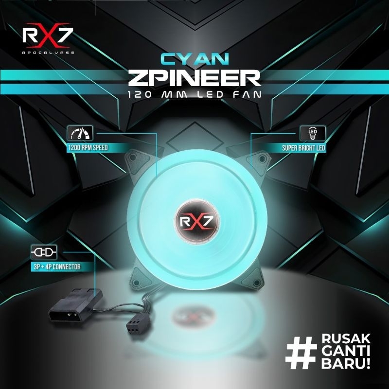 Jual FAN RGB RX7 12CM / FAN CHASING RGB / FAN CASING 12CM | Shopee ...