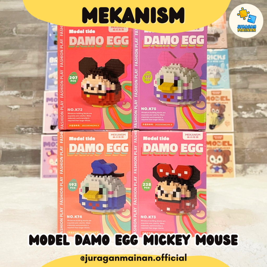 Jual MEKANSM DAMO EGG BRICKS Disney Characters - Bricks Karakter Anak ...