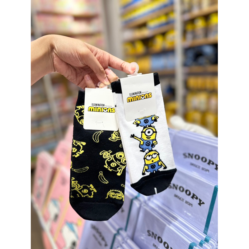 Jual MINISO X MINIONS ANKLE SOCKS KAOS KAKI UNISEX WOMEN MEN SOCK ...