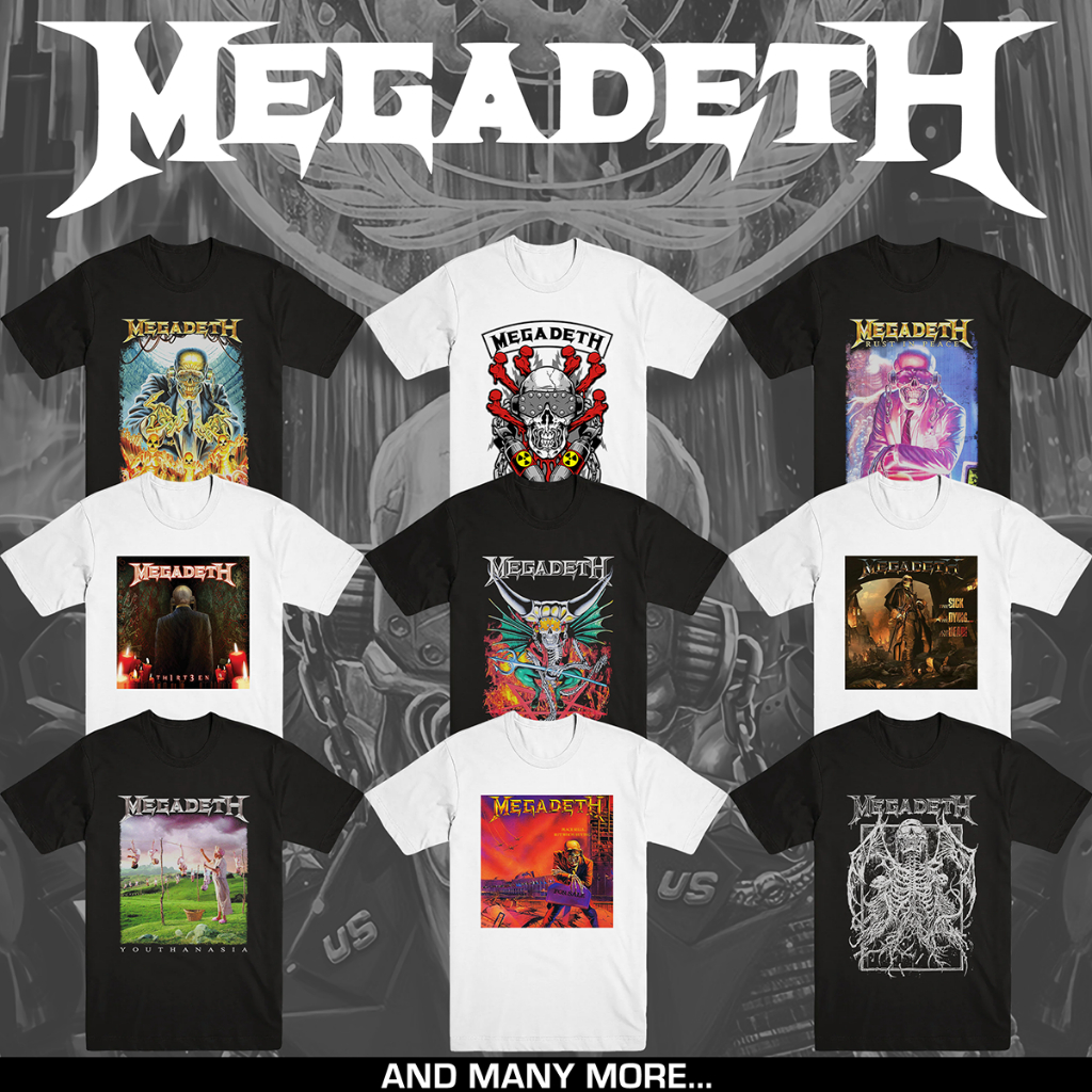 Jual MEGADETH | T-SHIRT BAND | HEAVY METAL | MERCHANDISE | Shopee Indonesia