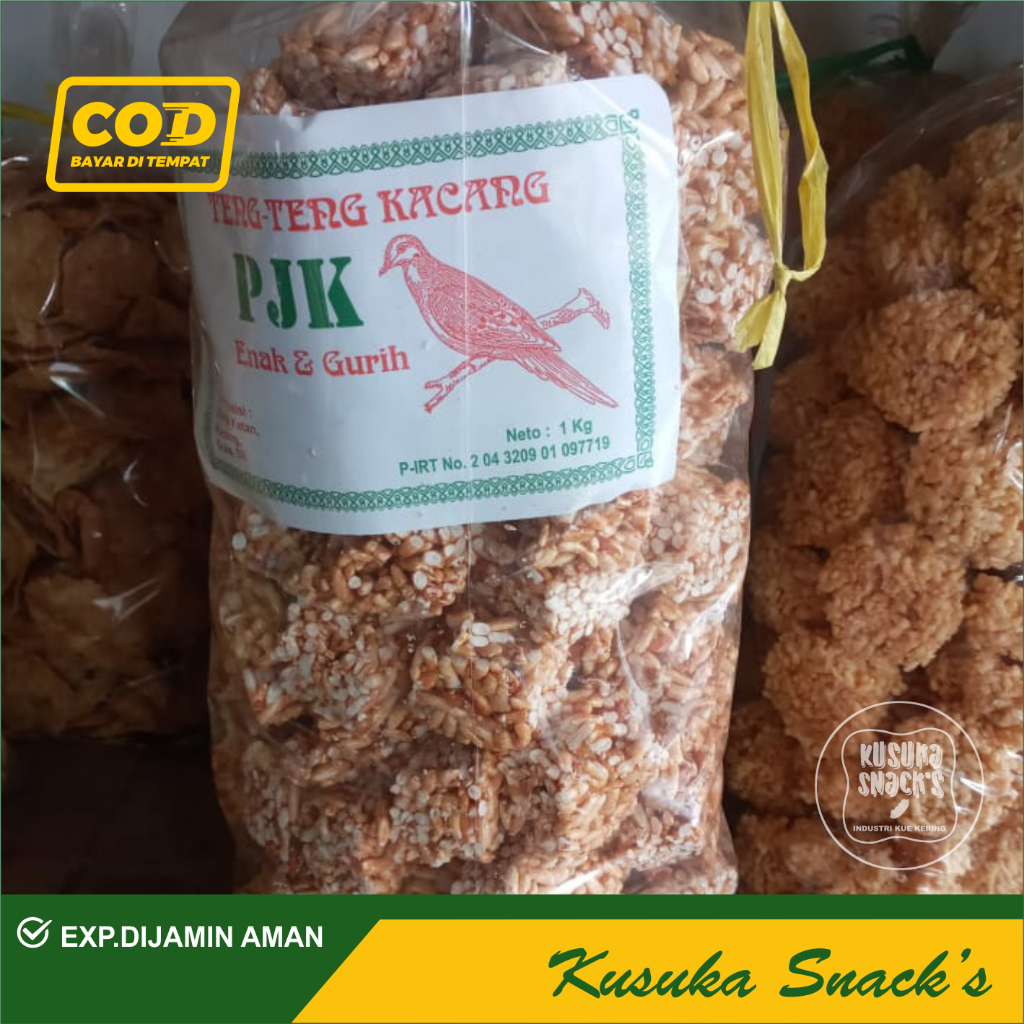Jual TENG TENG RASA KACANG 1KG KUE JIPANG MANIS GURIH - COD | Shopee ...