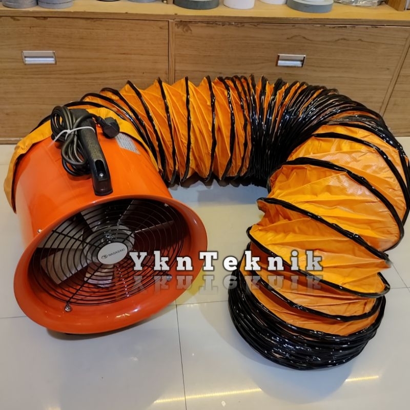 Jual Kipas Blower Portable Ventilator 12 inch Plus Selang 5 meter & 10 ...