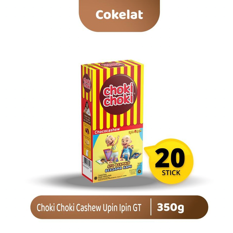 Jual [GROSIR!!] Choki Choki Chococashew Reguler 1 DUS isi 9 PAK (180pcs) - Coki Coki grosir ...