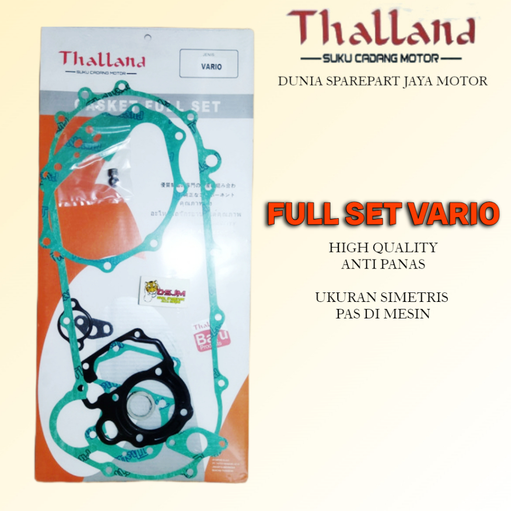 Jual GASKET PACKING PAKING FULL SET FULLSET VARIO LAMA TECHNO 110 PLUS SEAL KLEP THALLAND ...