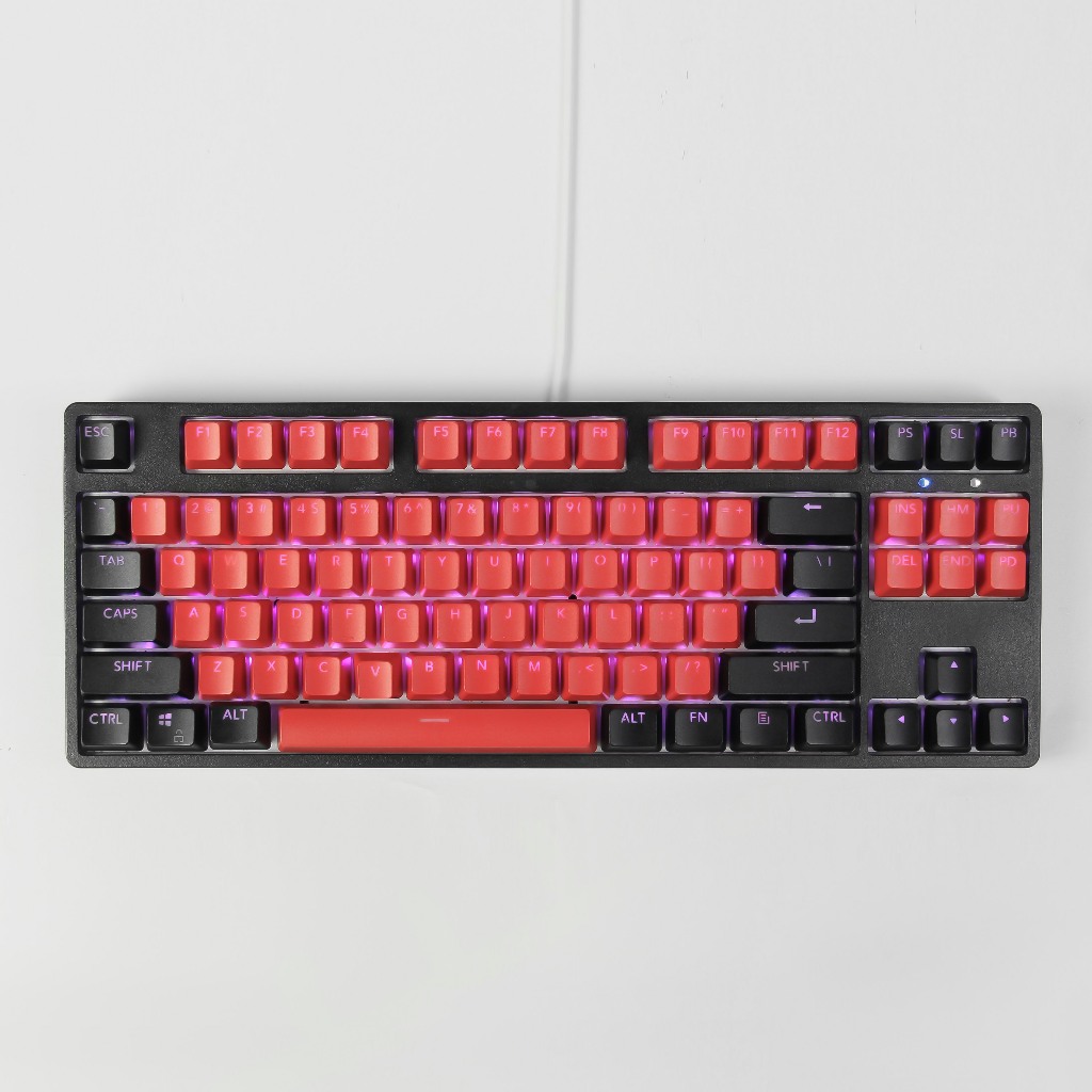 Jual ZIFRIEND Two Colors 87 Keys OEM Profile ABS Keycaps Set Mechanical Keyboard Keycaps ...