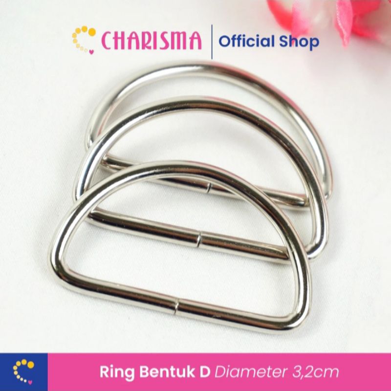 Jual Charisma Ring D Besi Hanging Aksesoris Tas Kait - Bag Accessories / Gantungan Kunci ...