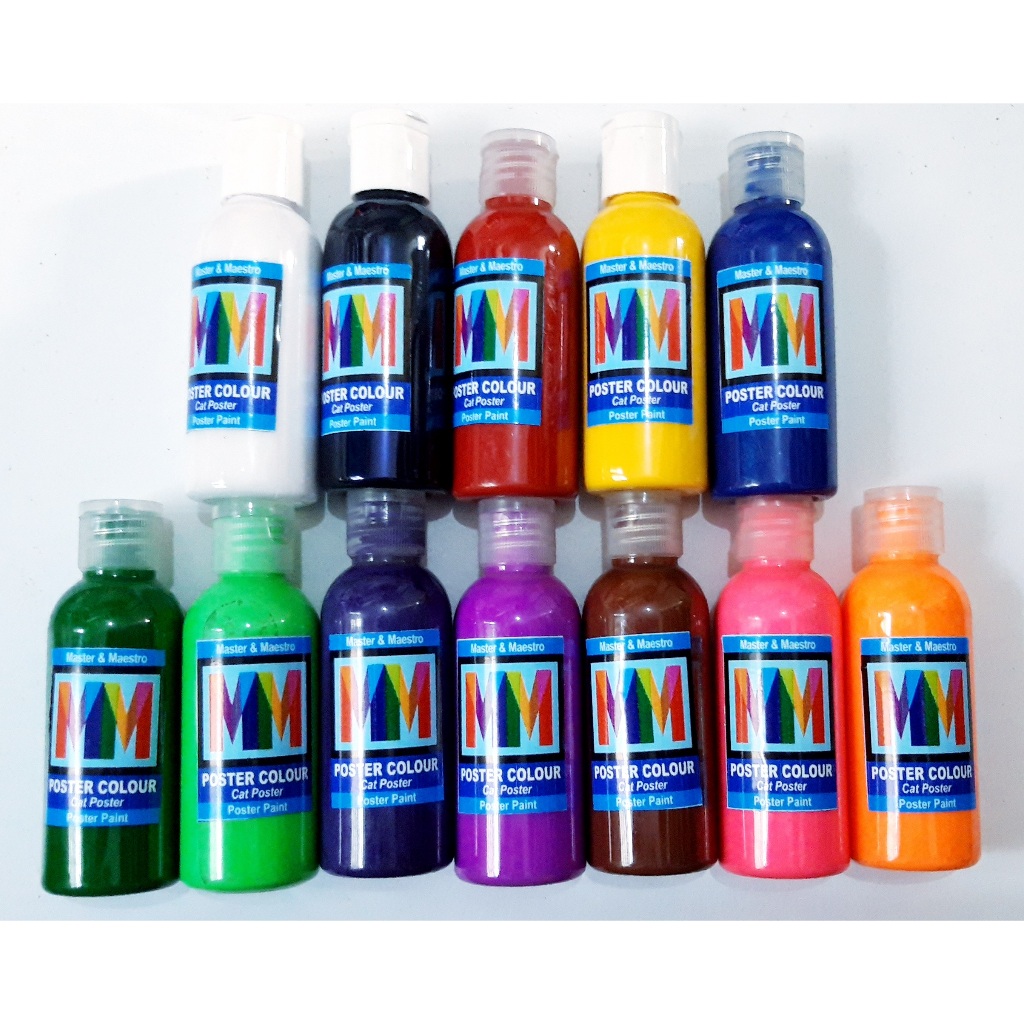 Jual CAT LUKIS POSTER COLOR PREMIUM Ukuran 60ml Kualias Tinggi Untuk ...
