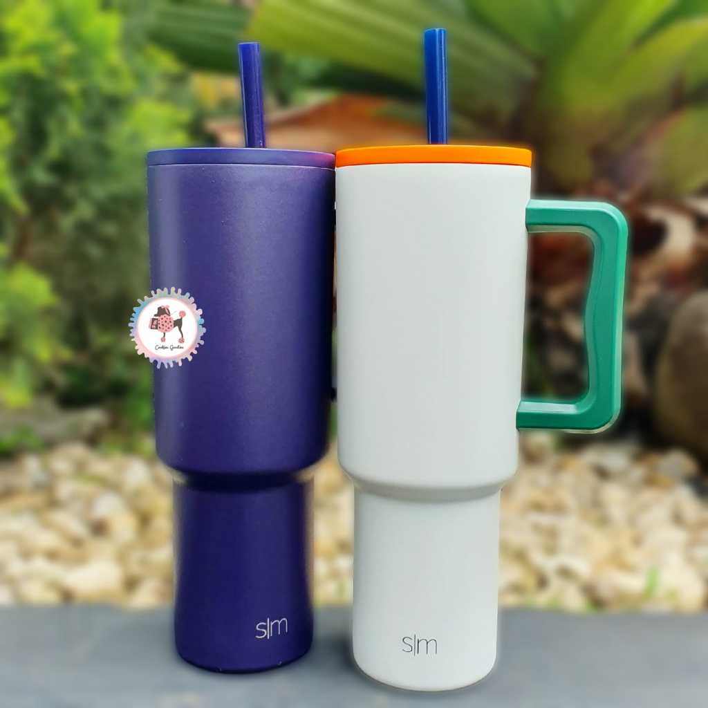 Jual Simple Modern Trek Tumbler with Handle and Straw Lid 40oz/1182ml ...