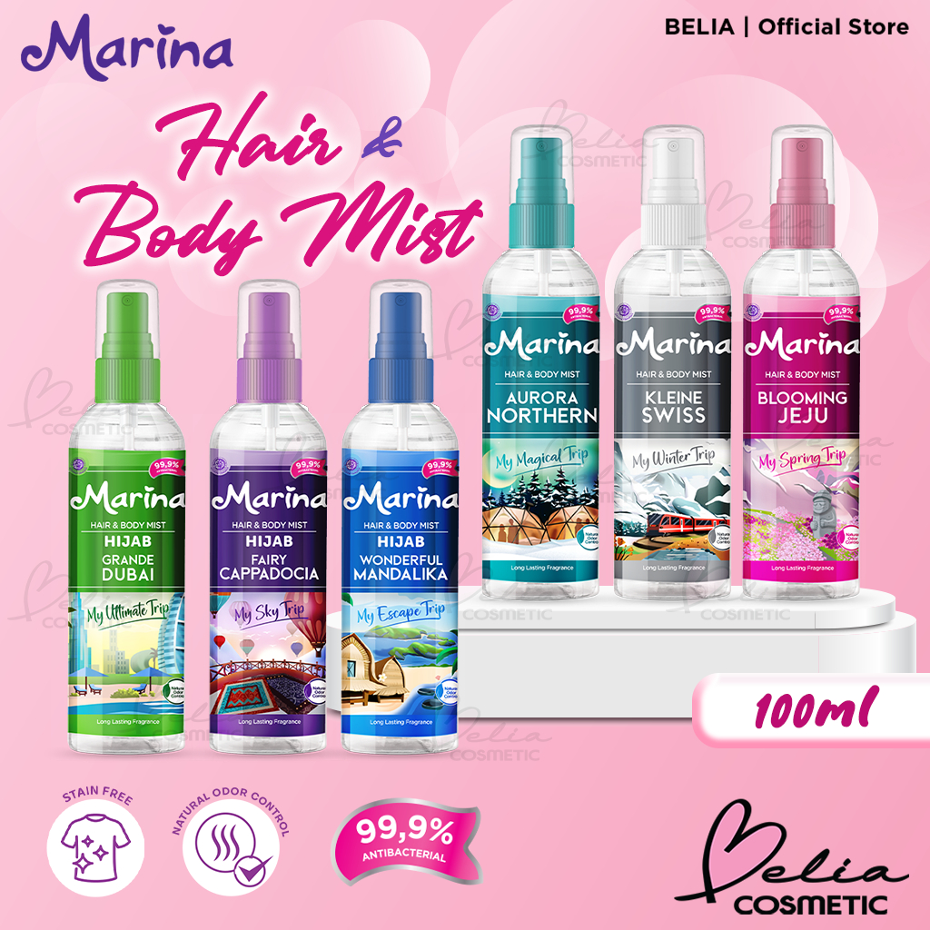Jual BELIA MARINA Hair and Body Mist | Hijab Parfum | Long lasting ...