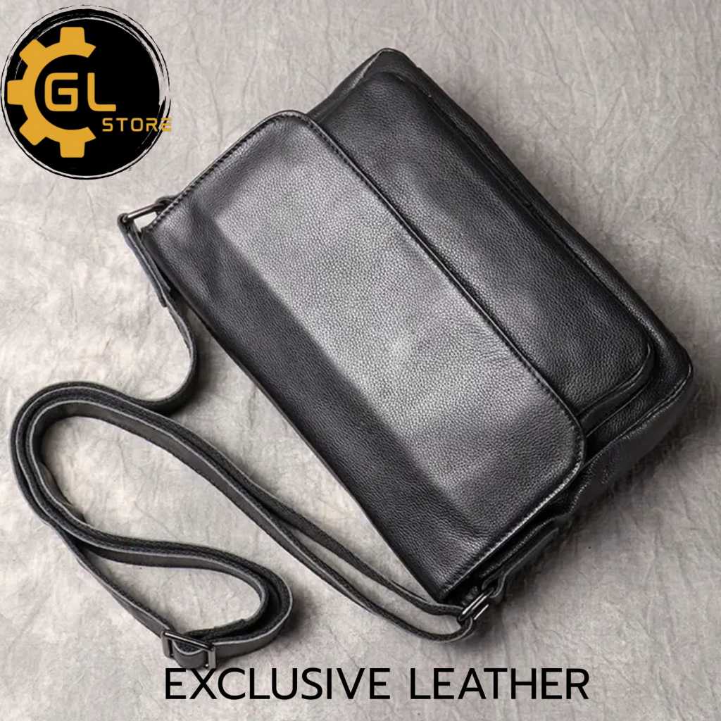 Jual Tas Selempang Pria Kulit Asli Sling Bag Soren Untuk Kerja Dan ...