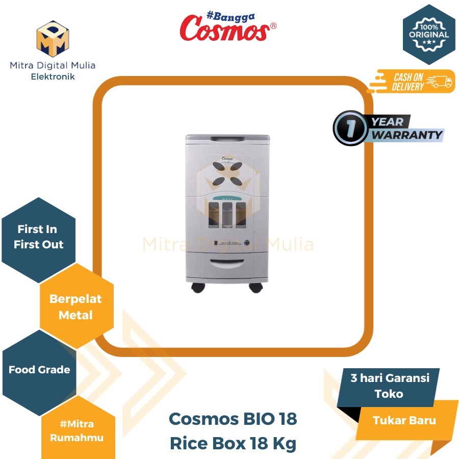 Jual Cosmos BIO 18 Rice Box /Tempat Beras 18 Liter | Shopee Indonesia