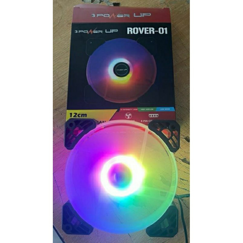 Jual Fan Casing 12cm FR01 3 Power Up ROVER Colorful RGB Auto Light LED ...