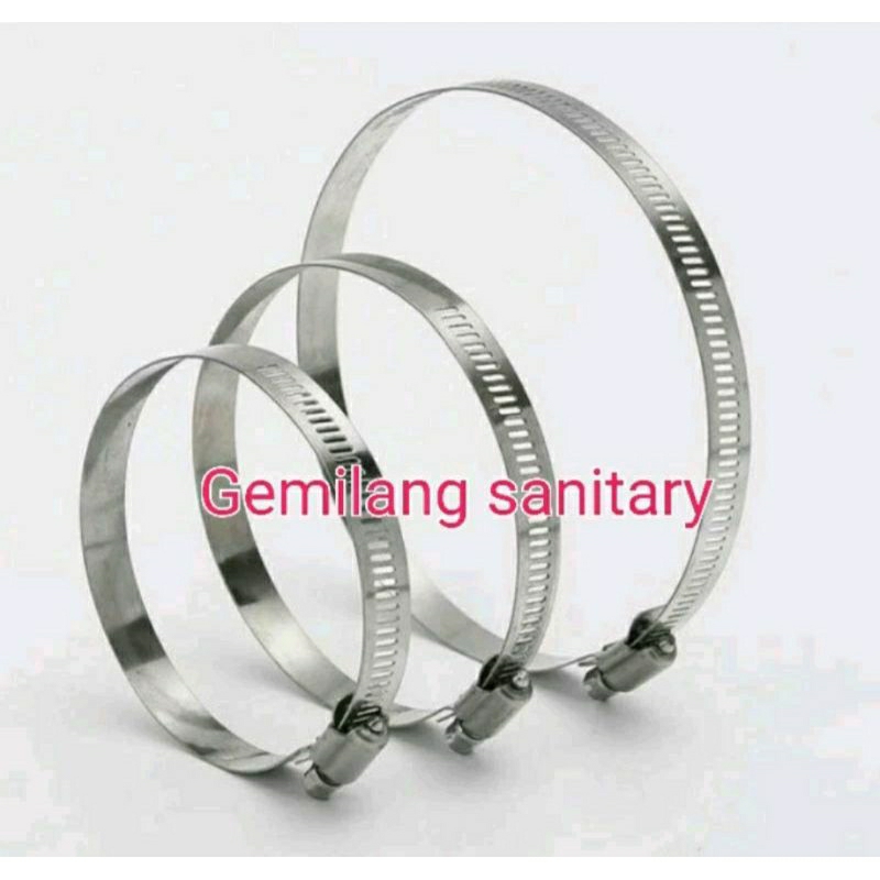 Jual Klem Flexible ducting 2,4,5,6,8,9,10,12,14,18,20 inchi/Klem pipa ...