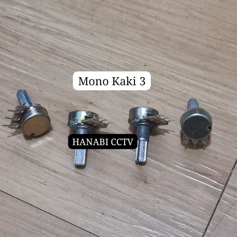 Jual Potensio Mono 10K 20K 50K 100K CP RRT Kaki 3 AS Panjang 20mm ...