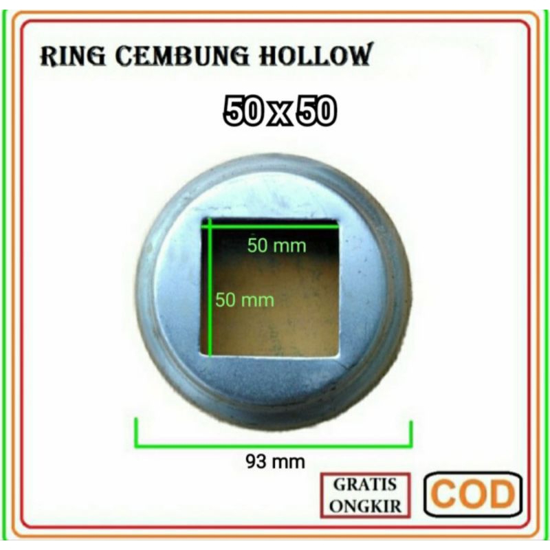 Jual ring bulat pipa hollow 5x5 kaki kring cembung ornamen pintu pagar ...
