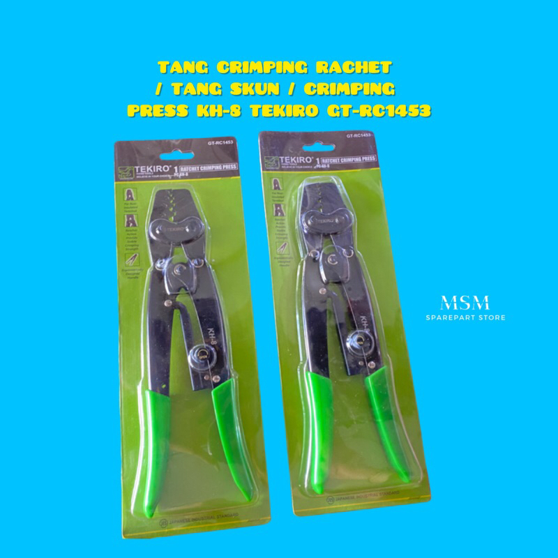 Jual TANG CRIMPING RACHET / TANG SKUN / CRIMPING PRESS KH-8 TEKIRO GT ...