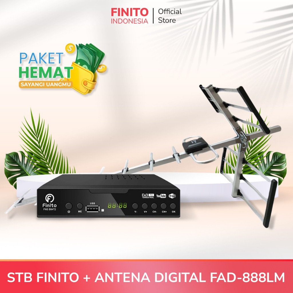 Jual PROMO STB FINITO + ANTENA FAD 888 / Set Top Box Digital Finito ...