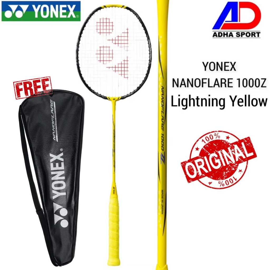 Jual Yonex Nanoflare 1000 Z / 1000Z Lightning Yellow Raket Badminton Bulutangkis Original ADHA ...