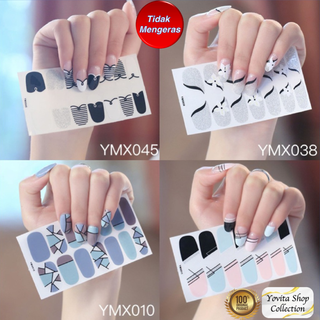 Jual 14Pcs/Stiker Kuku Murah / Nail Art Sticker / Nail Art Stiker ...