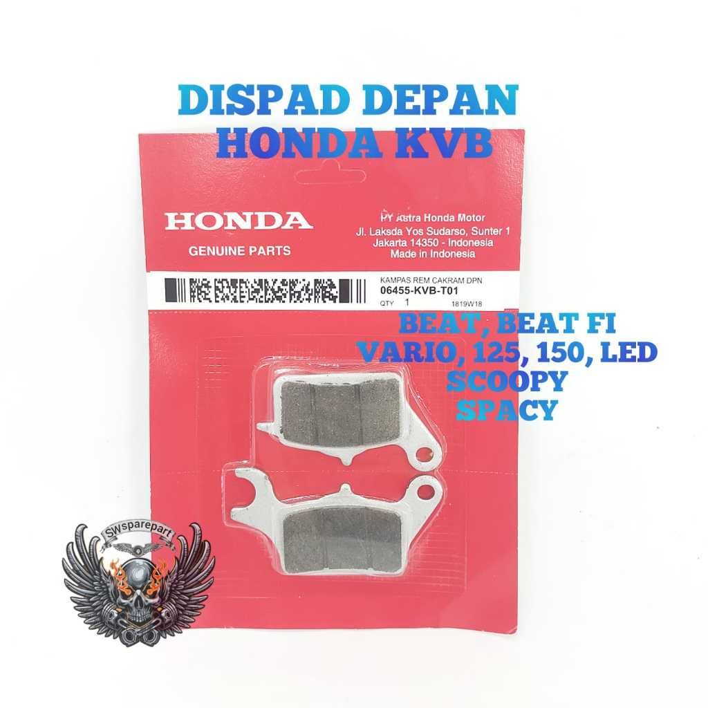 Jual DISPAD KAMAPAS REM DEPAN HONDA AHM BEAT KUALITAS ORIGINAL HONDA ...