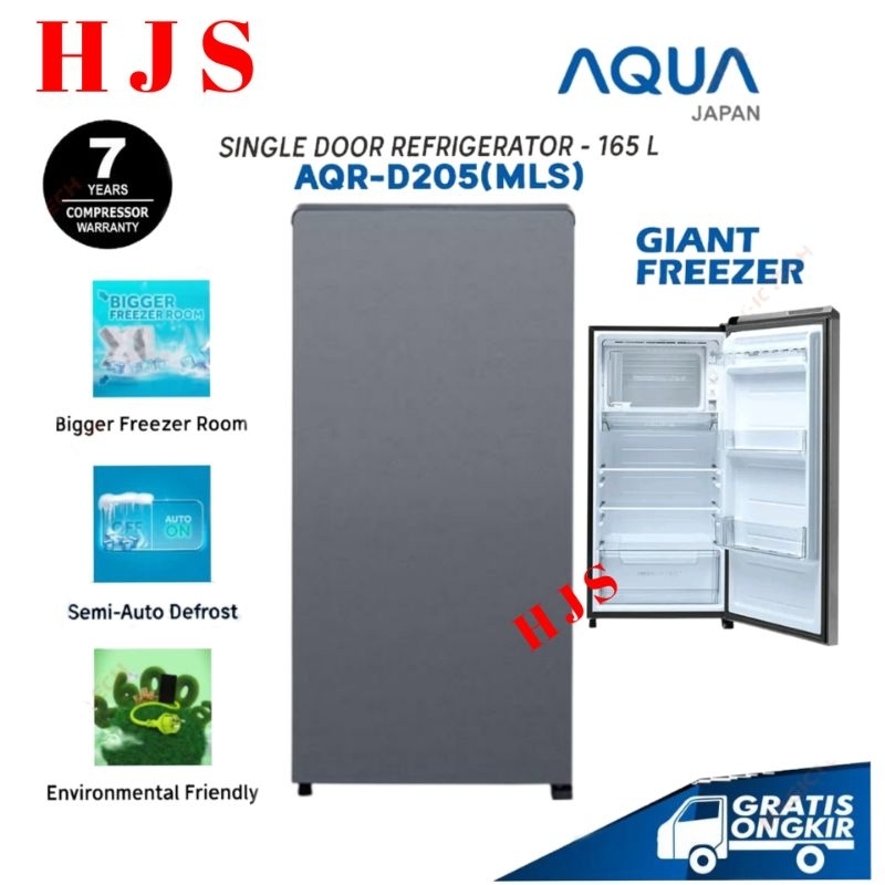 Jual KULKAS AQUA 1 PINTU AQR-D205(MLS) / AQR-D205-165L | Shopee Indonesia