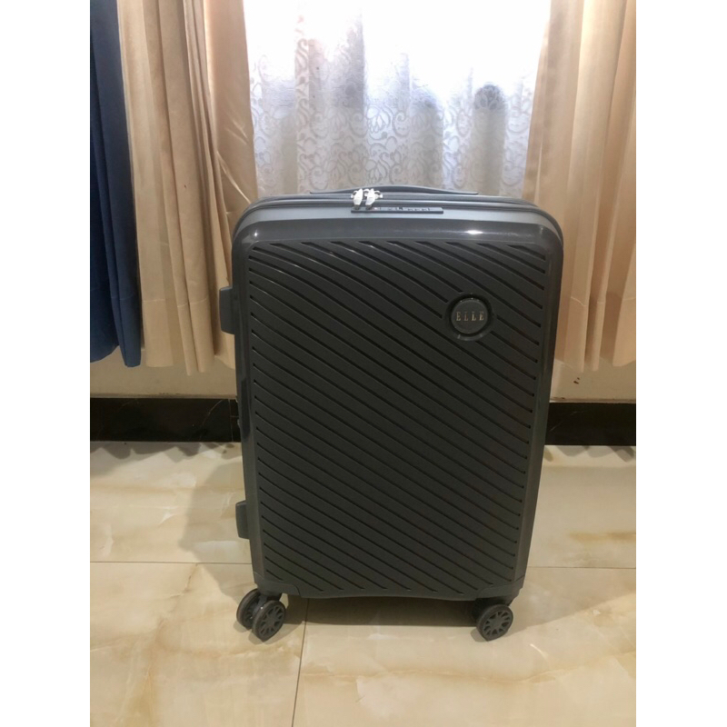 Jual Koper Cabin Koper ELLE- 20 inch - Dark Grey- NEW | Shopee Indonesia